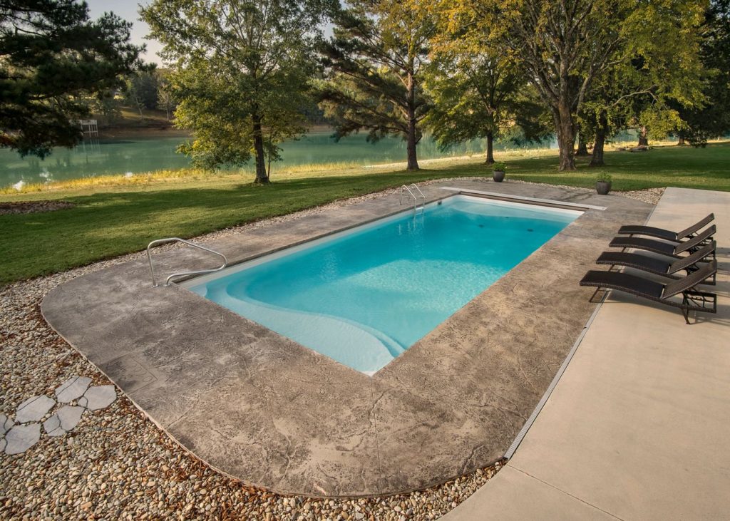 Radiance D38 - Large Rectangle 16' x 37' Pool + 2 Splash Decks